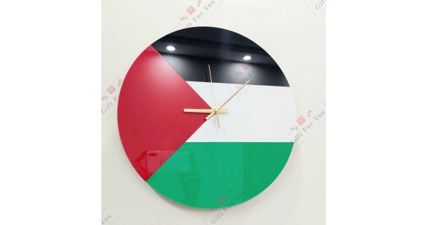 Palestine Flag Wall Clock - High-Quality Acrylic | GiftF ...