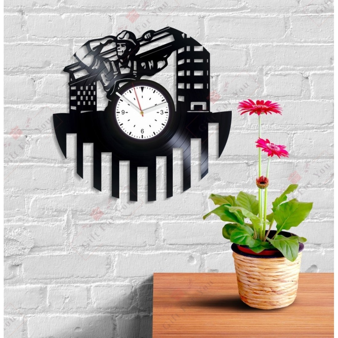 Modern Art Wall Clocks : Construction Wall Clock
