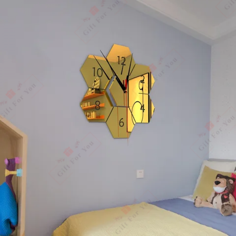 Hexagon Wall Clock